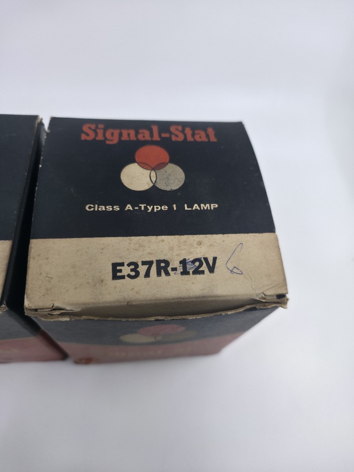 NOS Signal-Stat E37R 6V Lamp Pair Class A Type 1 Vintage Truck Hot Rod ...