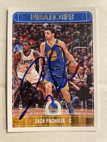 2017-18 Panini Hoops Zaza Pachulia Autographed Card #242 GS Warriors ...