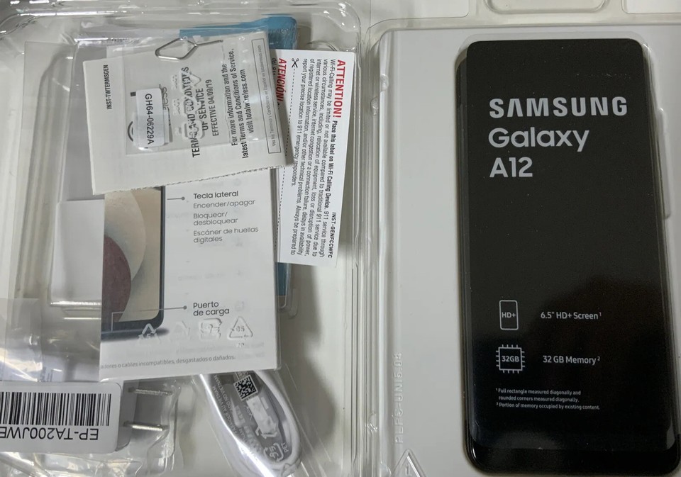 🏯 Samsung Galaxy A12 - 32GB Black Total Wireless Smartphone 🆕👉NO SIM ...