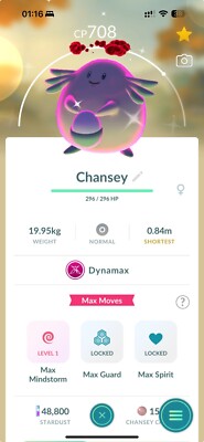 Shiny Dynamax Chansey - MlNl P T C - Read Description | eBay