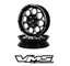 VMS RACING 5X114 MODULO F+R DRAG PACK WHEELS RIMS SET 15x10 +20ET ...