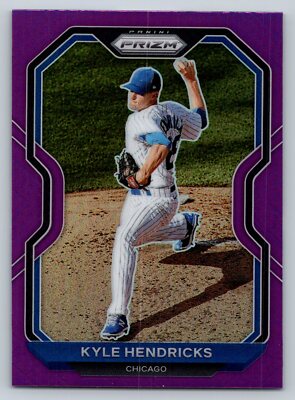 2021 Panini Prizm #97 Kyle Hendricks Purple Prizm | eBay