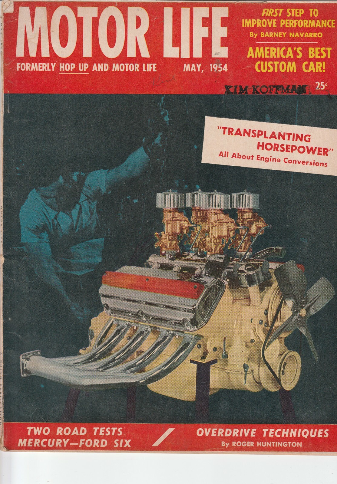 Motor Life Magazine May 1954 Issue All About Engine Conversions | eBay