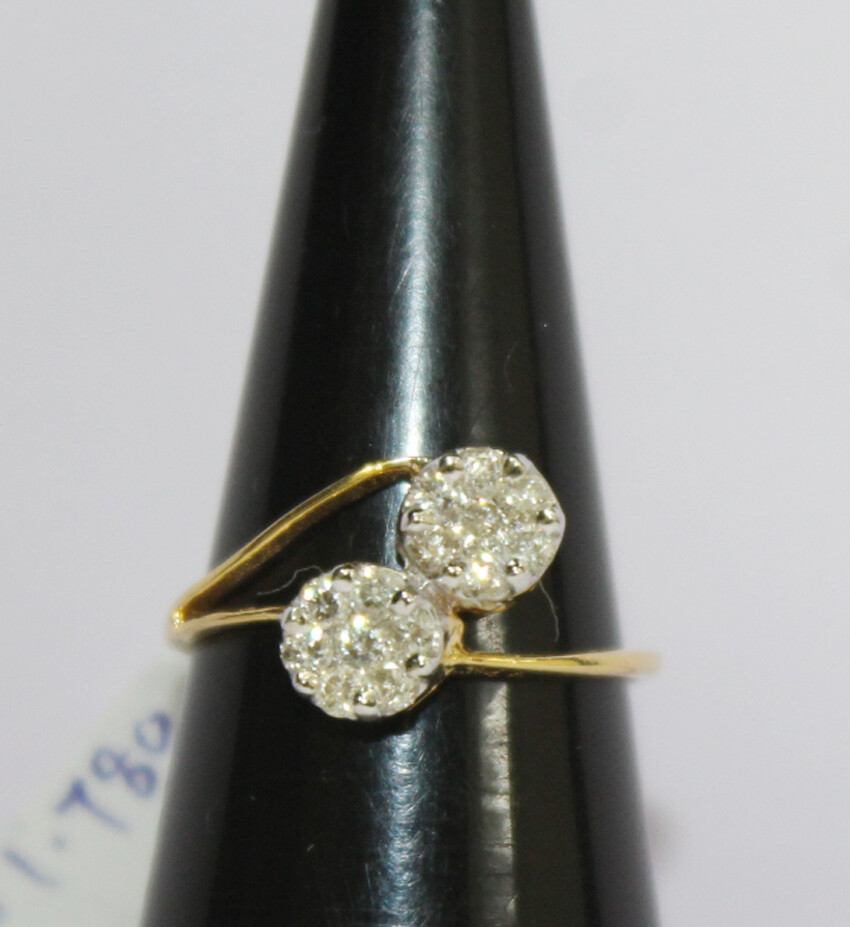 Christmas Gift 0.46ct Natural Diamond 14k Yellow Gold Wedding Cocktail Ring | eBay