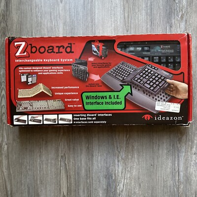 Ideazon Zboard Crossfire Interchangeable Wired Keyboard System ...