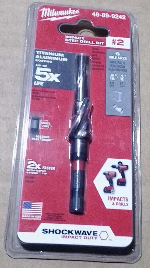Milwaukee 48-89-9242 Shock Wave Impact Duty #2 3/16 - 1/2"(New) | eBay