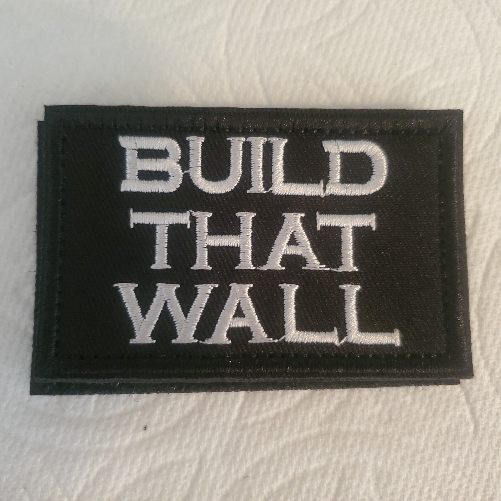 BUILD THAT WALL Funny Sarcastic Anti BIden Tactical Morale Patches Hook ...