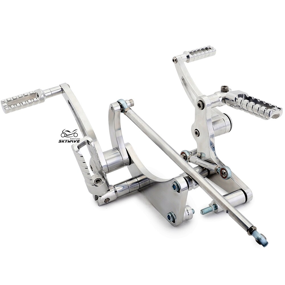 Polished 12" Forward Control Footpegs for Harley Softail Standard FXST ...