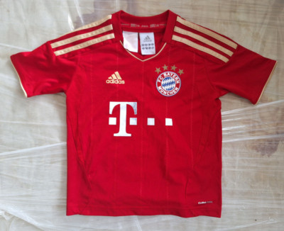 FC Bayern Munchen 2011 2012 Home Jersey Adidas Red Shirt Size Boys 2XS ...