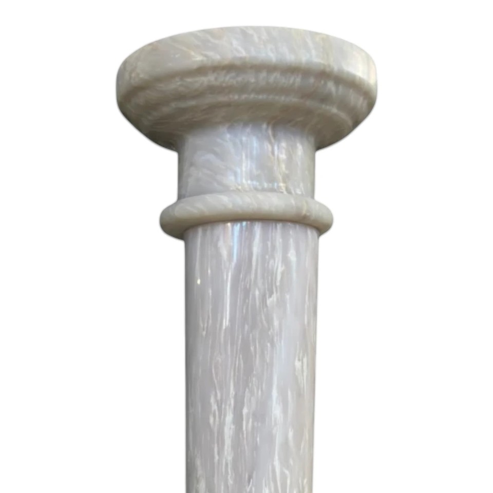 Casa Saloni Decorative Column Natural Crystal Marble Natural Stone H ...