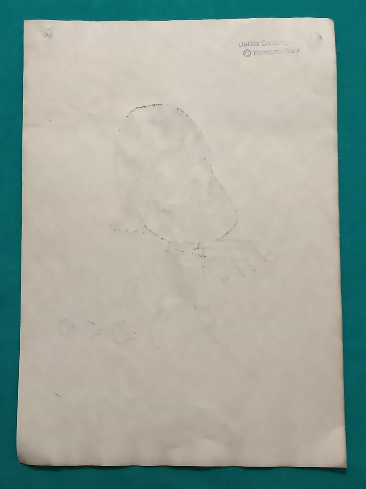 yoshitomo nara Drawing on paper (Handmade) signed and stamped mixed ...