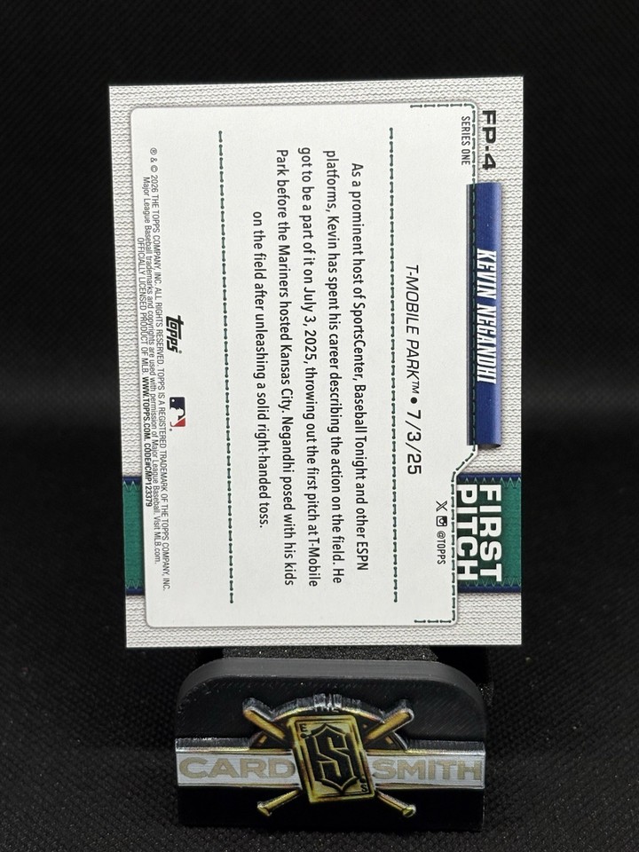 2026 Topps Series 1 Baseball - Kevin Negandhi FP-4 - First Pitch ...