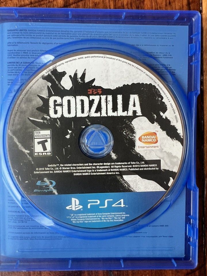 Godzilla (PlayStation 4, 2015) - PERFECT Condition - Played Once Only ...