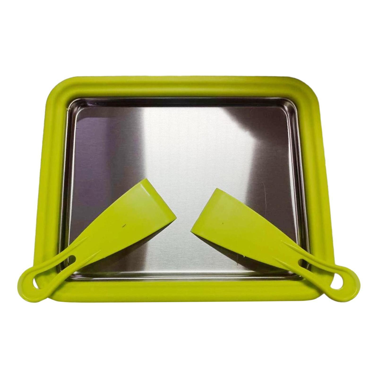 Rolled Ice Machine Portable Cold Pan Plate for Parties Holiday Yogurt ...