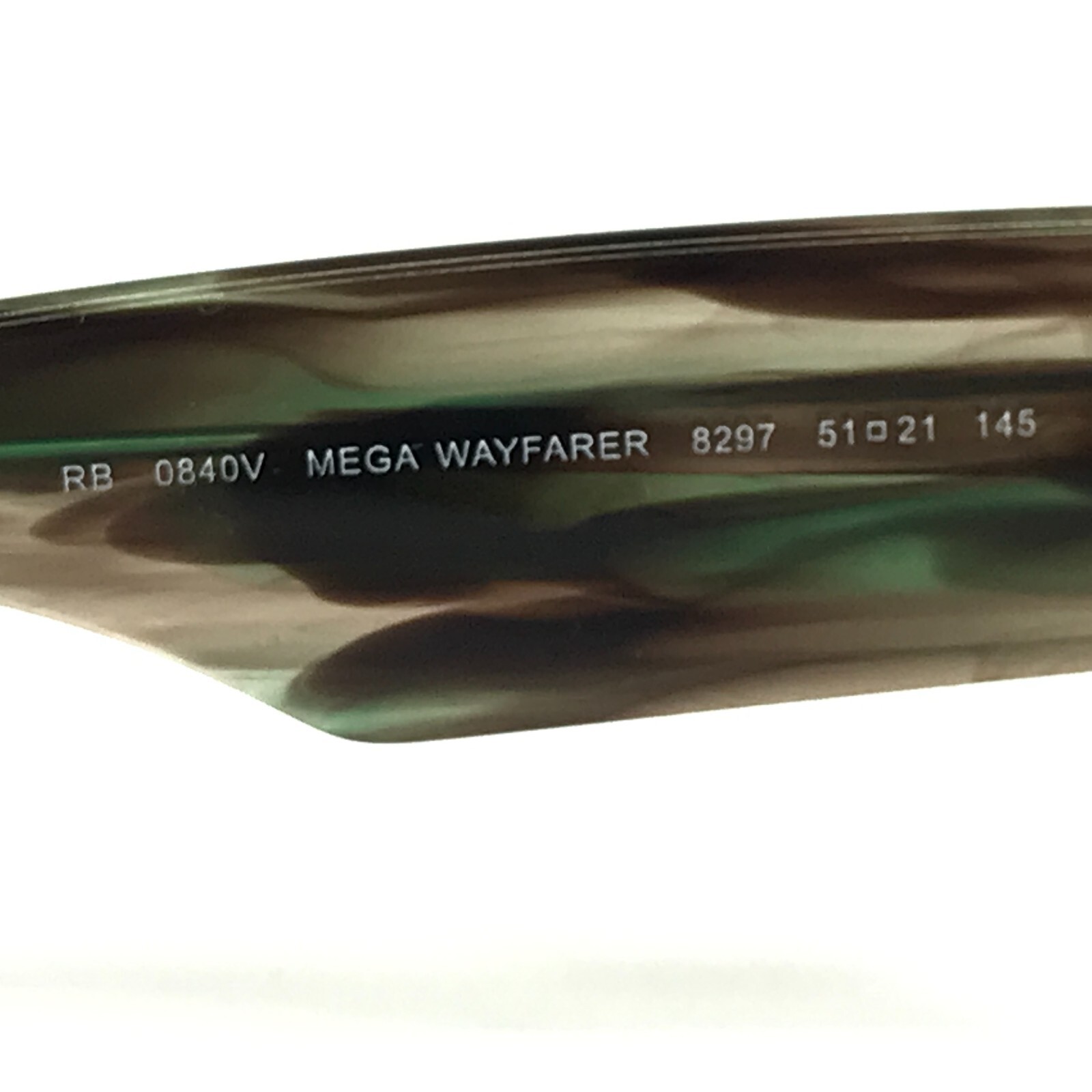 Ray-Ban Eyeglasses Frames RB0840V MEGA WAYFARER 8297 Clear Green Brown ...