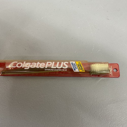 Vintage Colgate Plus Yellow Diamond Head Toothbrush Retro NOS | eBay
