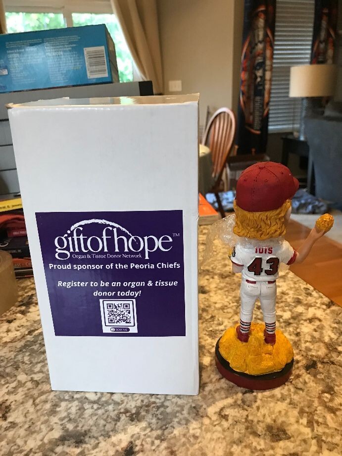 Peoria Chiefs Cardinals Twins Harrison Bader "Tots" Bobblehead/Arm 7/29 ...