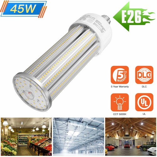 UL LED Corn Light Bulb 45W Replace 175Watt MH HPS Street Warehouse High ...