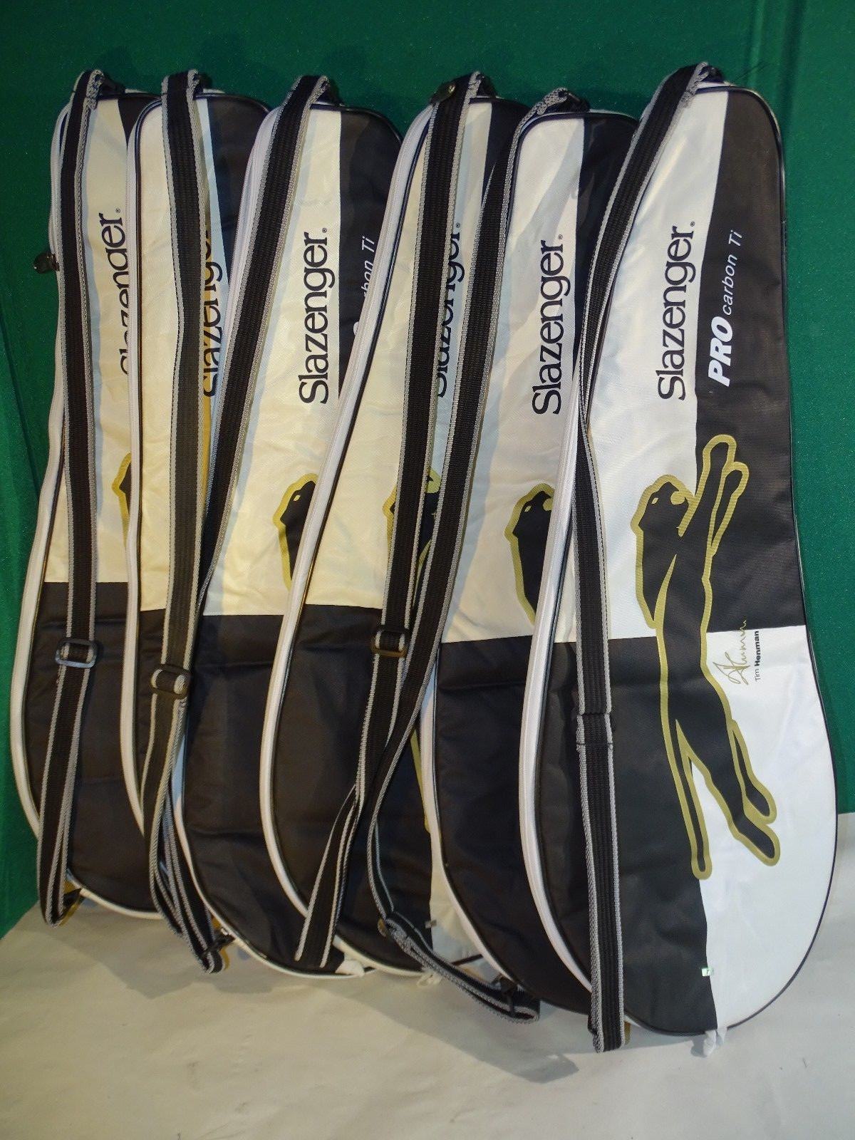 6 Slazenger Pro Carbon Ti Tim Henman Tennis Racquet Covers / Bags Only ...
