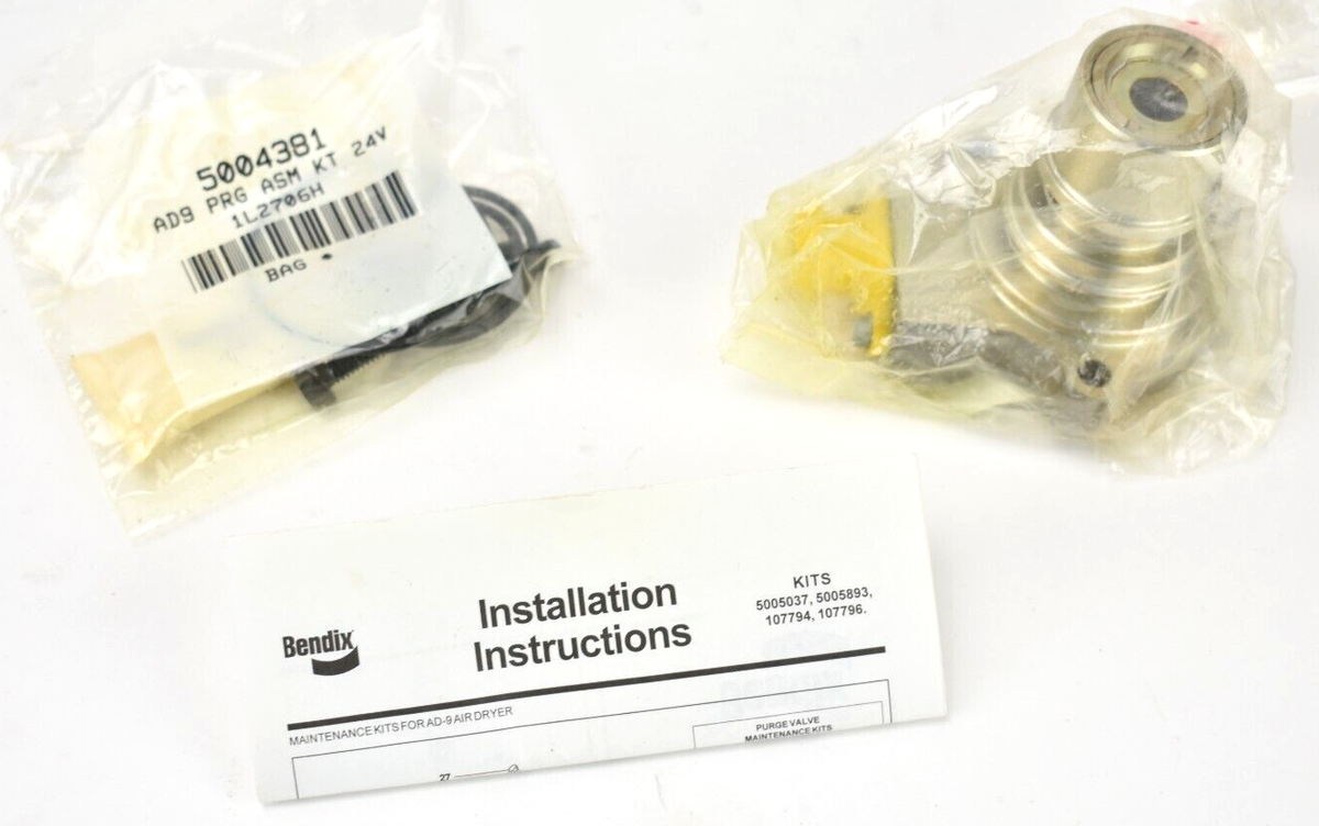 Bendix Ad-9 Air Dryer Seat Heater Kit Air Solenoid Valve 12v 2Pk 12V ...