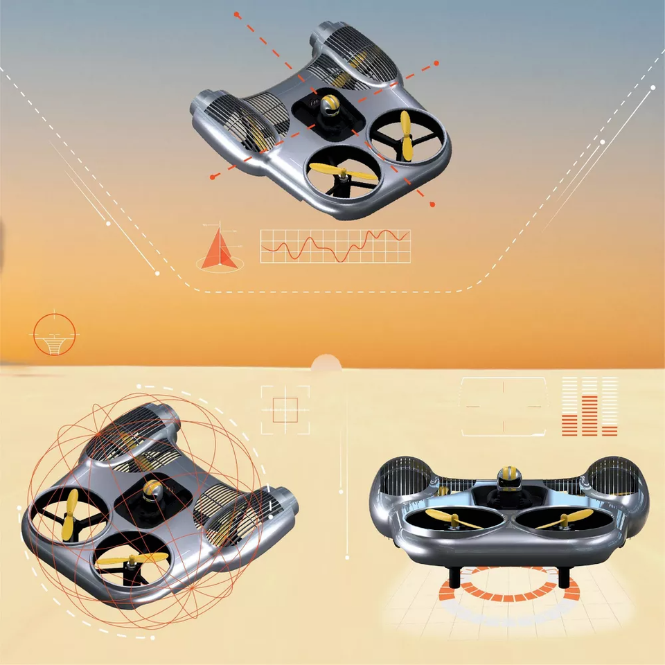 Sharper Image Toy RC Aeroboost Racing Drone with Autopilot New | eBay