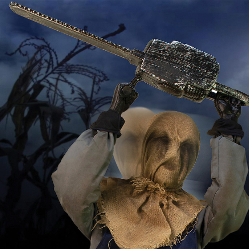 Chainsaw Greeter Animated Prop Animatronic Candy Bowl Haunted House ...