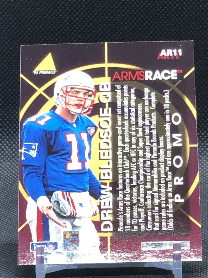 1995 PINNACLE ARMS RACE DREW BLEDSOE #11 NEW ENGLAND PATRIOTS | eBay