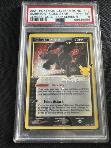 Umbreon Gold Star 17/17 Celebrations Holo Rare Pokemon Card NM | eBay