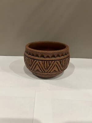 Vintage Talking Earth Pottery Bowl/Vase STS 80 Rare 3 1/2 x4in ...