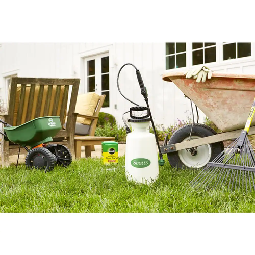 Scotts 2 Gallon Multi Sprayer 3 Spray Lawn Garden Water Plant Pump Wand ...