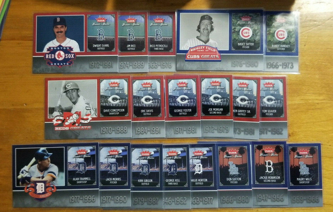 2006 Greats of the Game Inserts: Teams/Decade/Nickname pick fill your ...