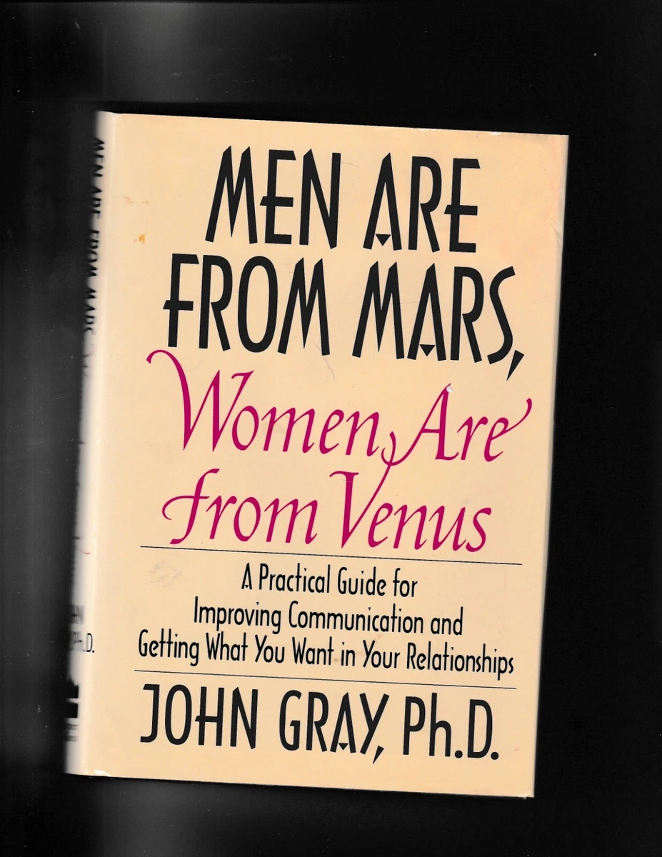 Men From Mars Women Are From Venus John Gray First Print
