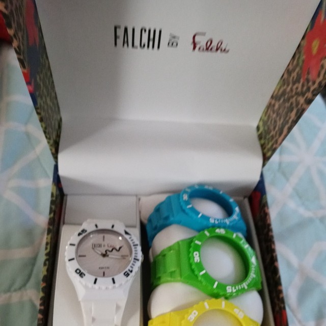 Falchi Womens Rubber White Blue Green Yellow Watch for sale online | eBay
