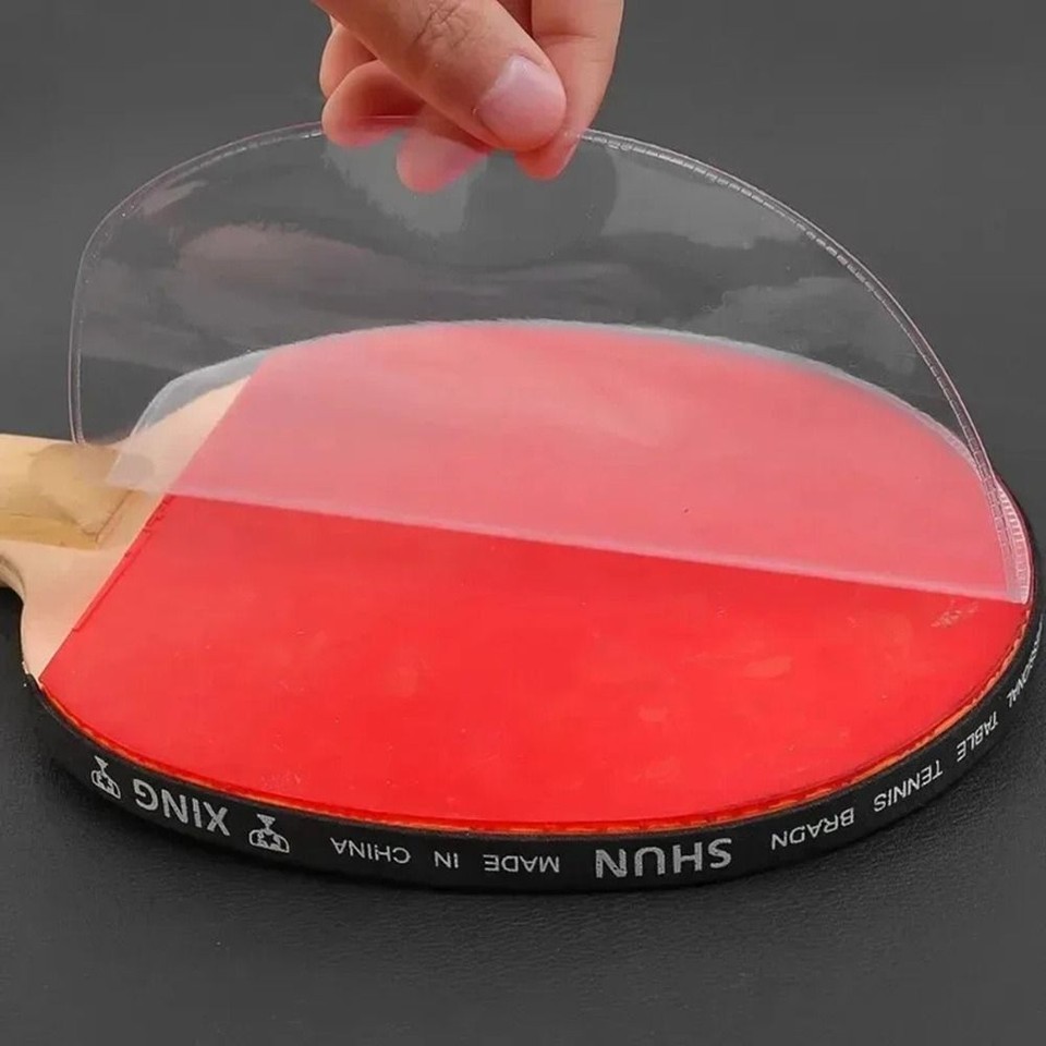 Sticky Ping Pong Racket Protective Film Ping Pong Bat Rubber Protection ...