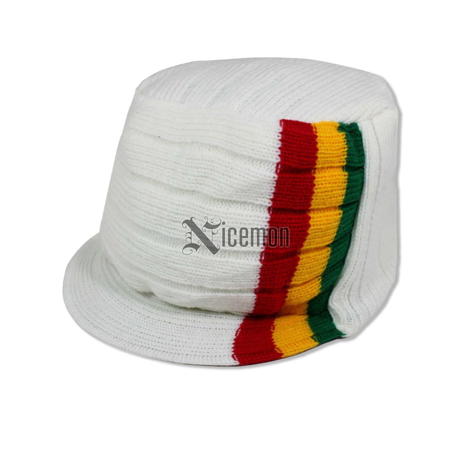 Roots Reggae Beanie Knit Cap Hat Kufi Rasta Surfer Hawaii Jamaica SMALL ...