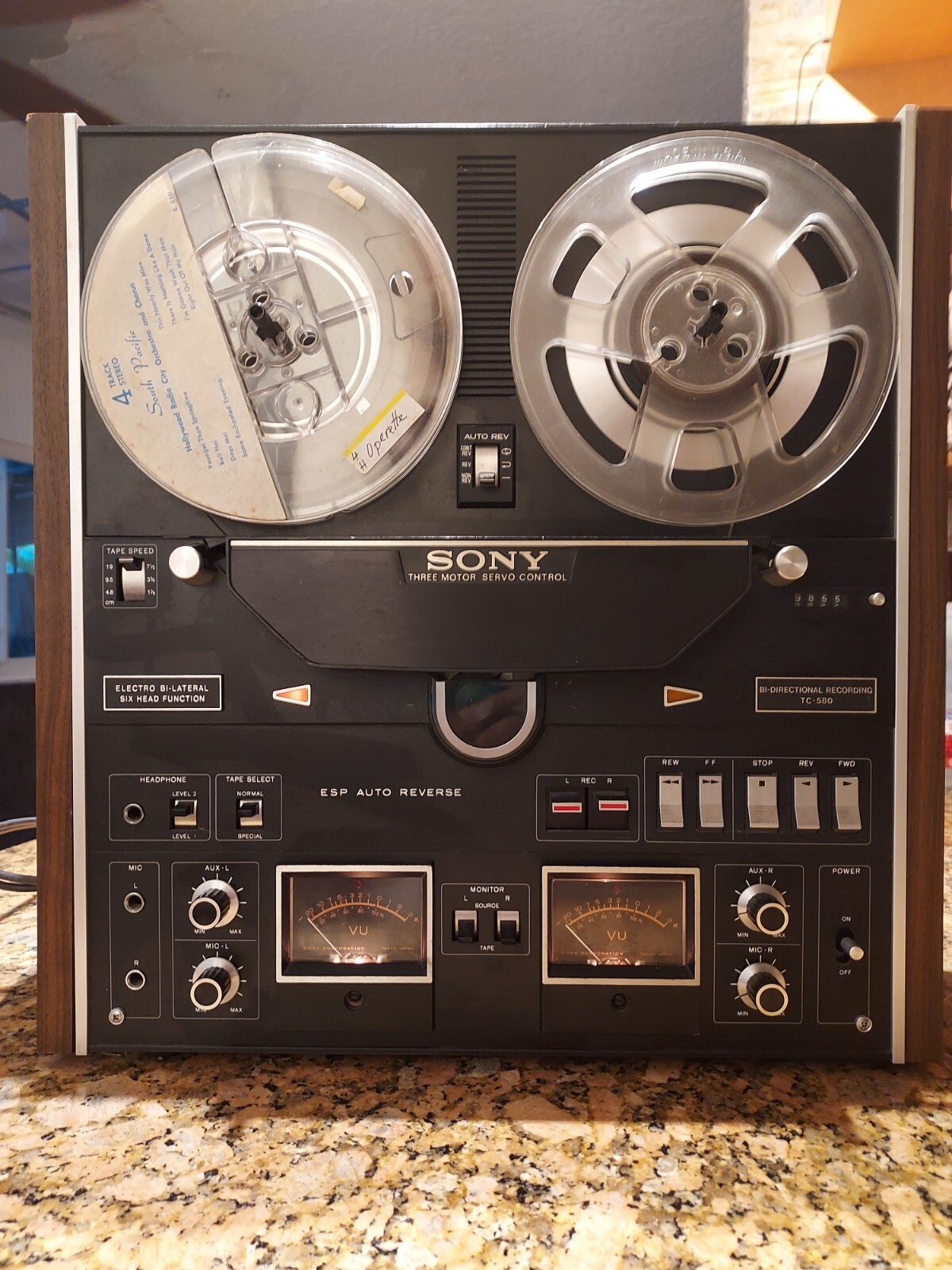 FOR PARTS OR REPAIR Vintage Sony TC-580 Reel to Reel 6-HEAD Servo Tape ...