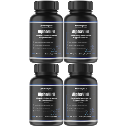 Alpha Viril Men's Daily Support Formula AlphaViril 4 Month Supply | eBay