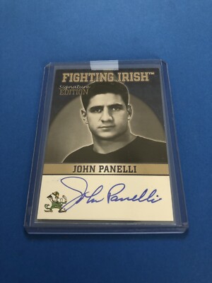 2000 TK Legacy Signature Edition Notre Dame Football John Panelli F120 ...