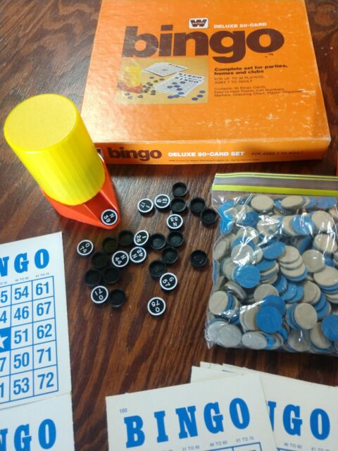 Vintage 1974 Whitman Deluxe 50 Card Bingo Game 4805 Complete for sale ...