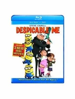 Despicable Me (Blu-ray/DVD, 2010, 2-Disc Set) Steve Carell Hilarious ...