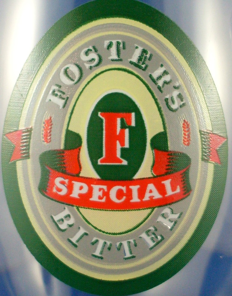 FOSTER'S SPECIAL BITTER Aussie Beer Glass VG Man Cave Bar Breweriana ...
