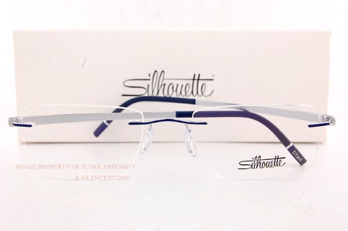 New Silhouette Eyeglass Frames MOMENTUM 5529/FG 4510 Silver/Pacific ...