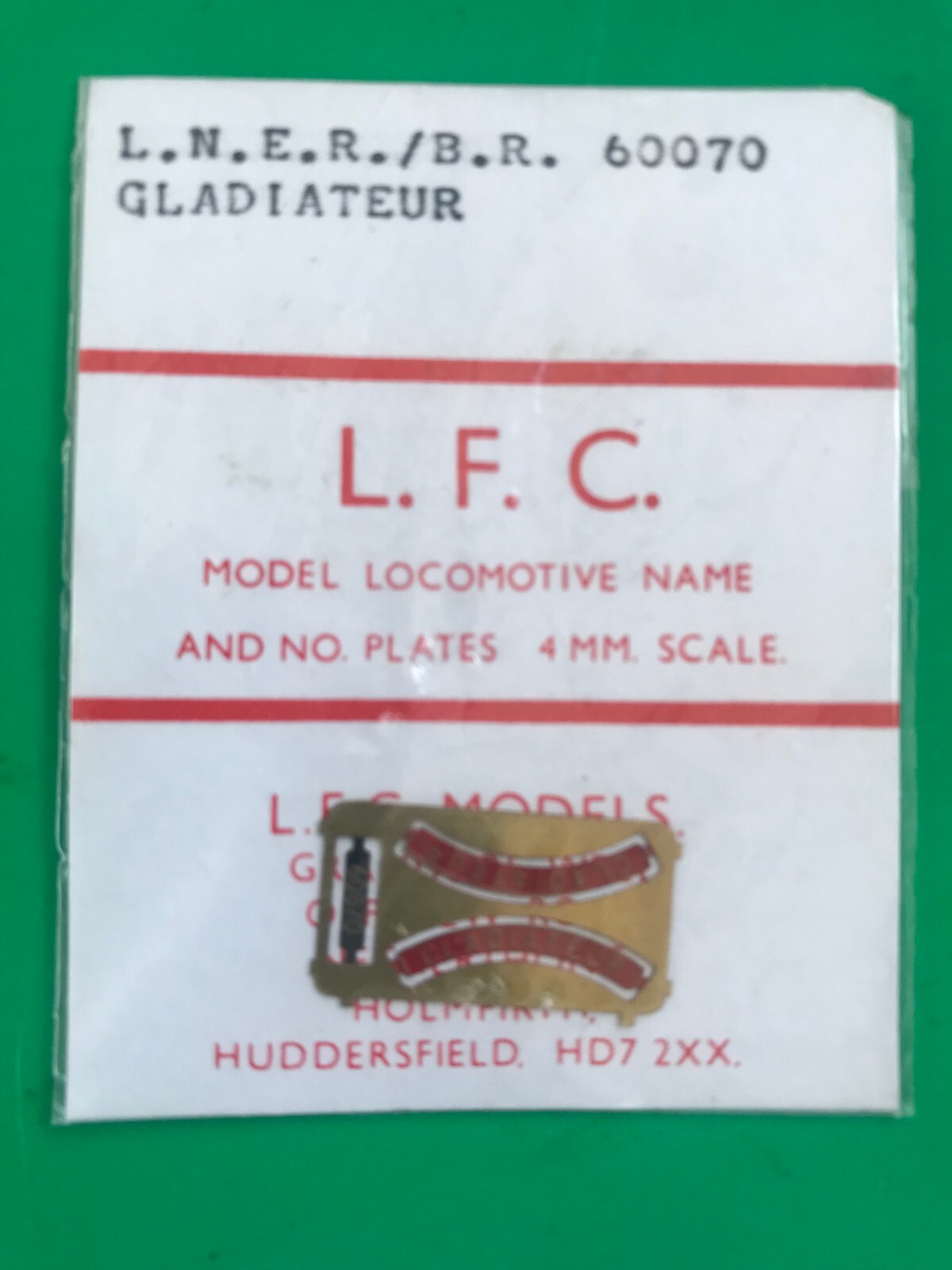 NEW NAME PLATES By LFC For BR LNER CLASS A3 60070 GLADIATEUR | eBay