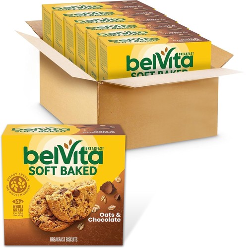 belVita Soft Baked Oats & Chocolate Breakfast Biscuits, 8.8 Ounce (Pack ...
