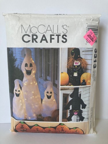 McCalls #3313 Halloween Crafts Pattern - Ghost, Witch, Cat, Pumpkin | eBay