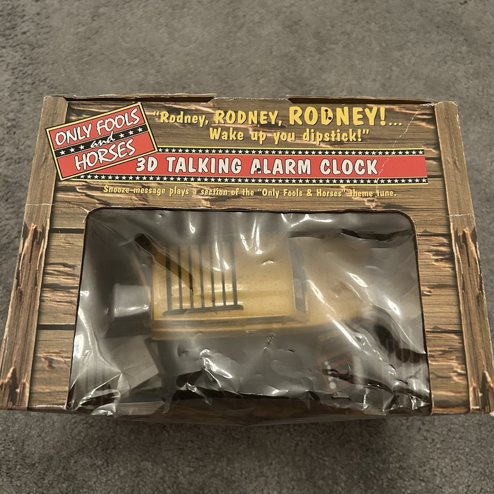 Only Fools And Horses 3D Talking Alarm Clock Boxed By Wesco 1990 NOS ...