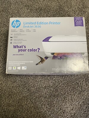 HP Limited Edition Printer Inkjet DeskJet 3630 Sporty Purple - Brand ...