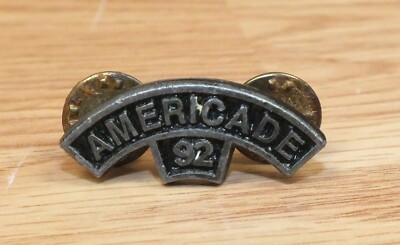 1992 Americade Collectible Silver Tone Metal Motorcycle Pin / Pinback ...