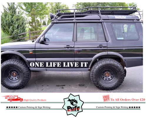 One Life Live It Discovery Windscreen Car Decals Stickers Dub Funny ...