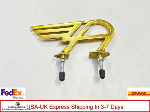 Vintage Austin of England Flying "A" Bonnet Emblem Badge Motif Golden ...